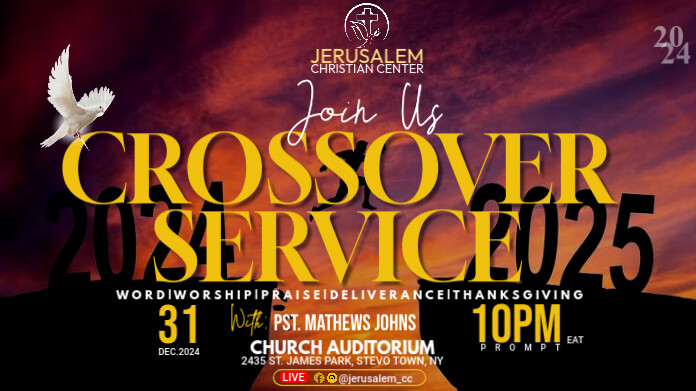 Black Maximalist Crossover Service Twitter Post Template | PosterMyWall