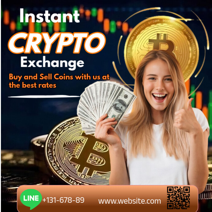 Black Maximalist Crypto Buy And Sell Template Instagram Post | PosterMyWall