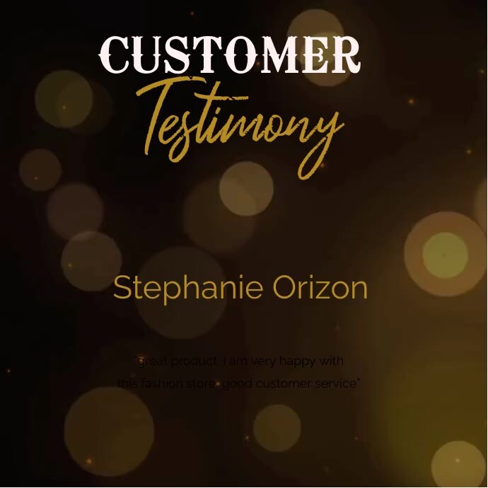 Copy of Black Maximalist Customer Testimony Facebook | PosterMyWall