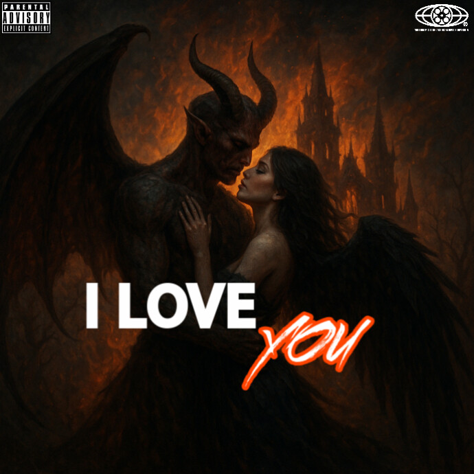 Black Maximalist Dark Fantasy Demon Couple – Gothic Love In A Fiery ...
