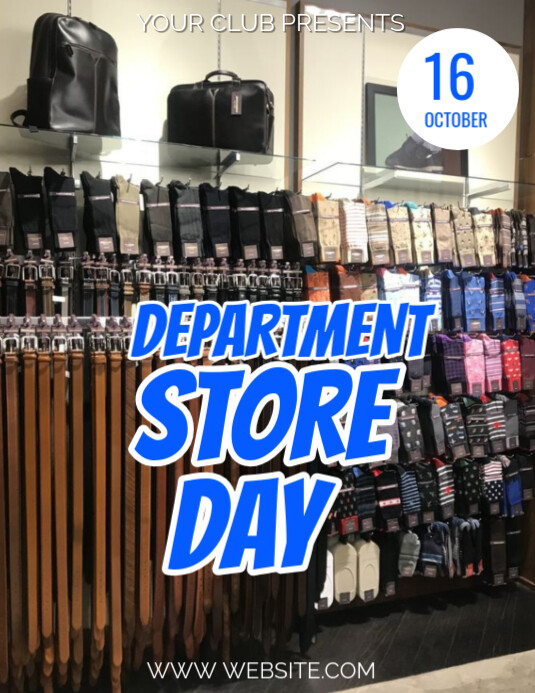 Copy of Black Maximalist Department Store Day Flyer (us Letter ...
