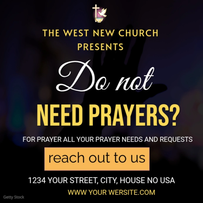 Black Maximalist Do You Need Prayers Instagram Post Template | PosterMyWall
