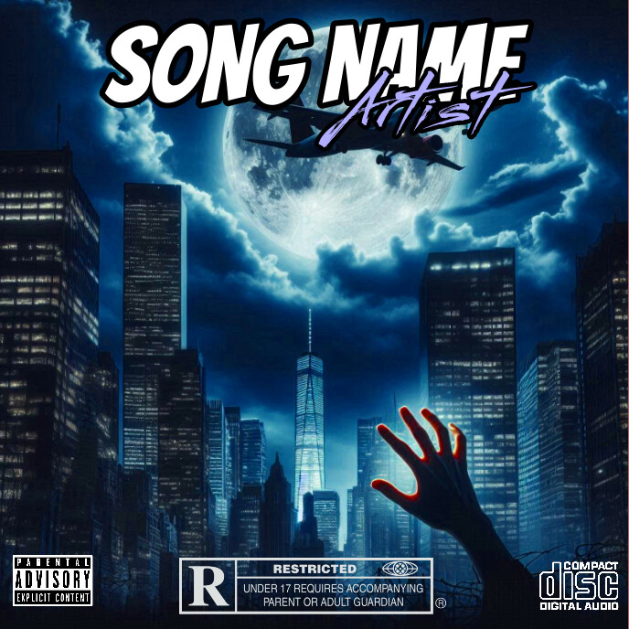 Plantilla de Black Maximalist Dong Name Album Cover | PosterMyWall