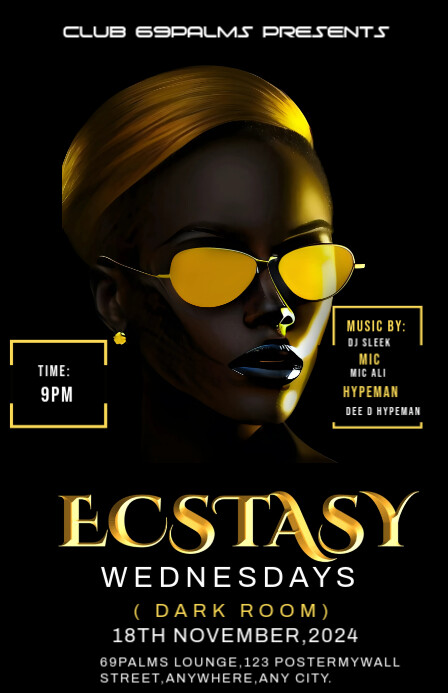 Copy of Black Maximalist Ecstasy Wednesday Design Template Tabloid ...