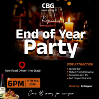 Red Maximalist End Of Year Party End Of Year Celebration Instagram Post ...