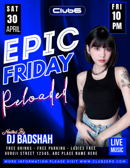 Black Maximalist Epic Friday Flyer (us Letter) Template | PosterMyWall