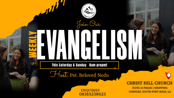 Black Maximalist Evangelism Digital Display ( Template | PosterMyWall