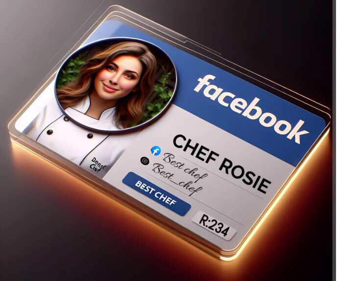 Copy of Black Maximalist Facebook Professional Id Car | PosterMyWall