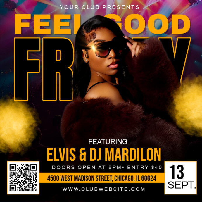 Copy of Black Maximalist Feel Good Friday Instagram Post | PosterMyWall