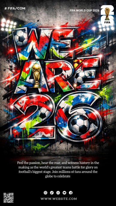 Fifa World Cup 2026 Template | PosterMyWall