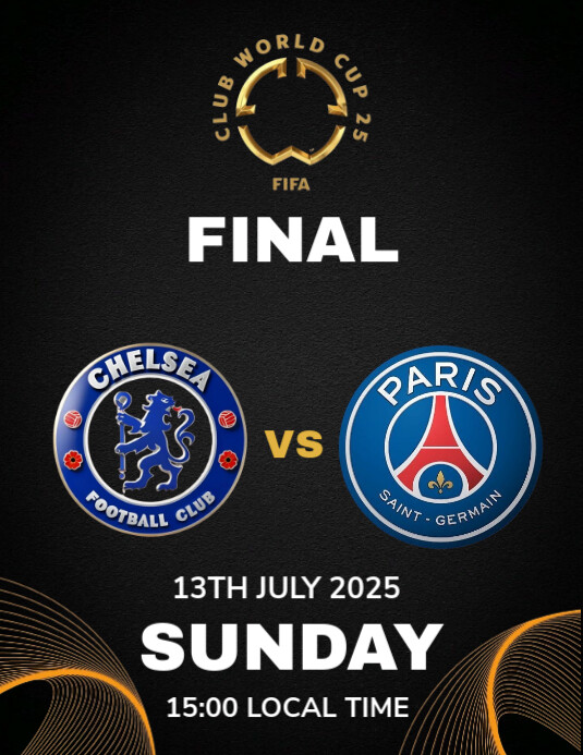Modèle Black Maximalist Fifa World Cup Flyer (us Letter) | PosterMyWall
