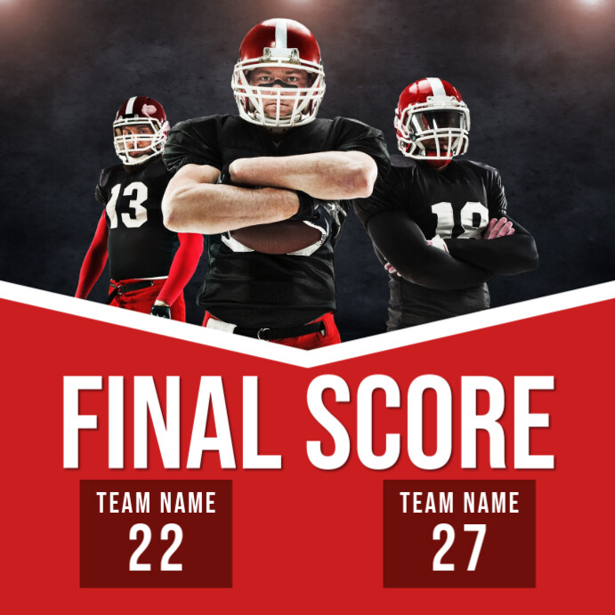 Copy of Black Maximalist Final Score Instagram Post | PosterMyWall