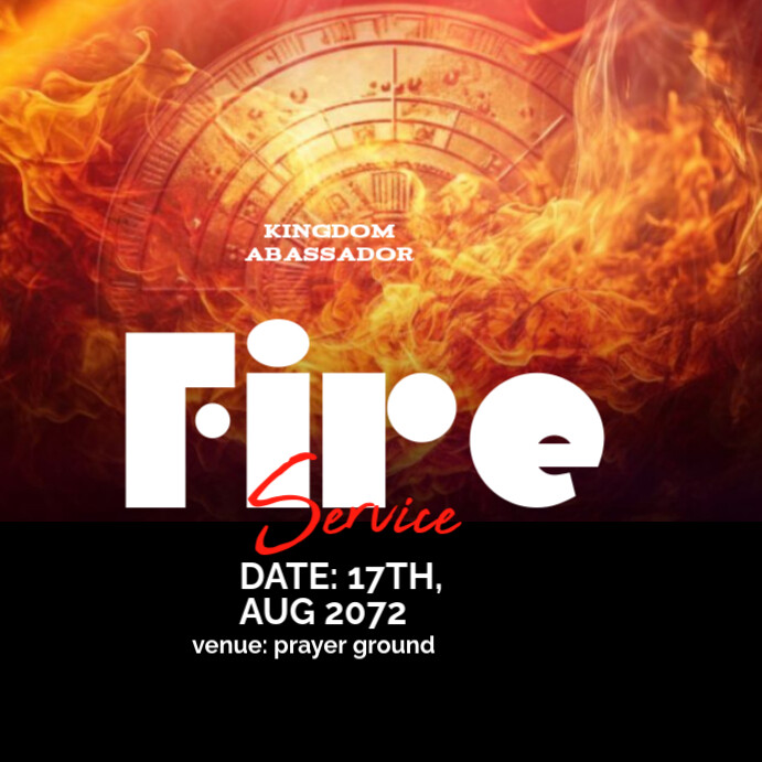 Black Maximalist Fire Conference Instagram Post Template | PosterMyWall