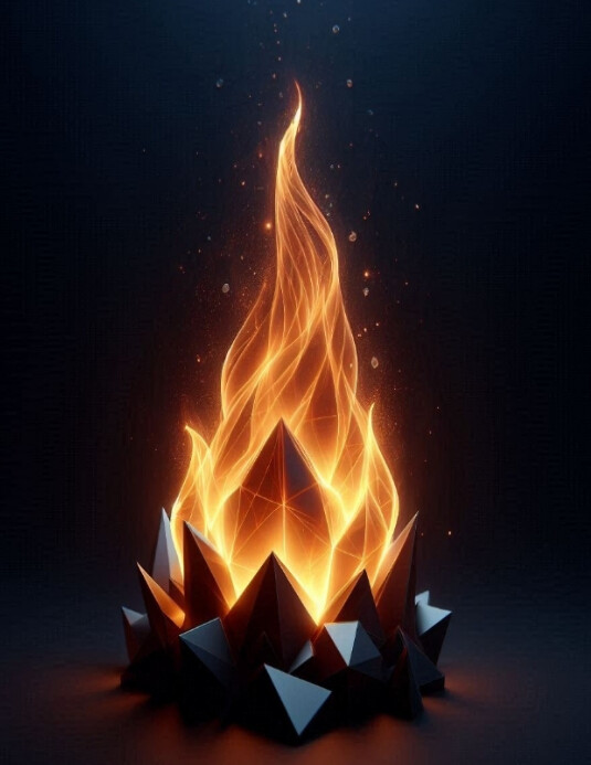 Copy of Black Maximalist Fire Flame Flame Of Fire Fly | PosterMyWall