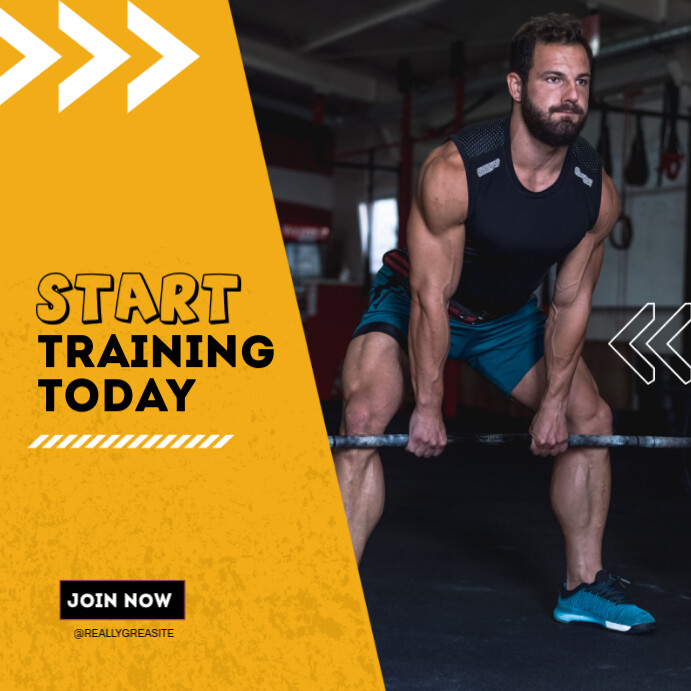 Copy of Black Maximalist Fitness And Gym Instagram Post | PosterMyWall