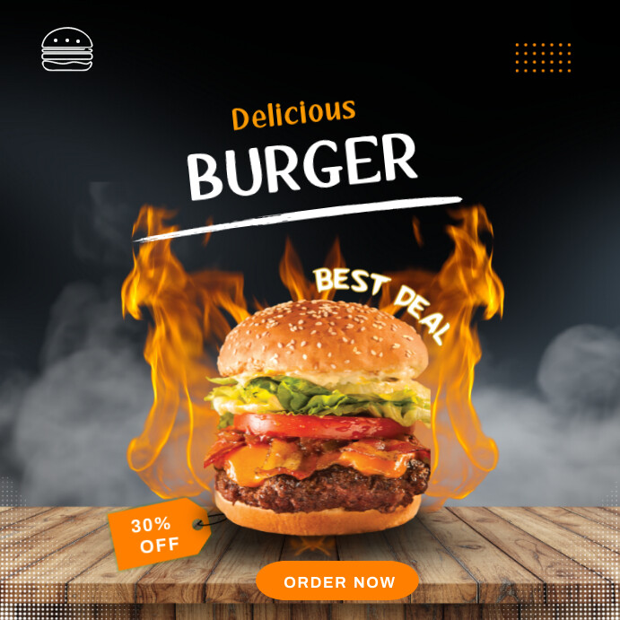 Copy of Black Maximalist Food Menu/fast Food/mexican | PosterMyWall