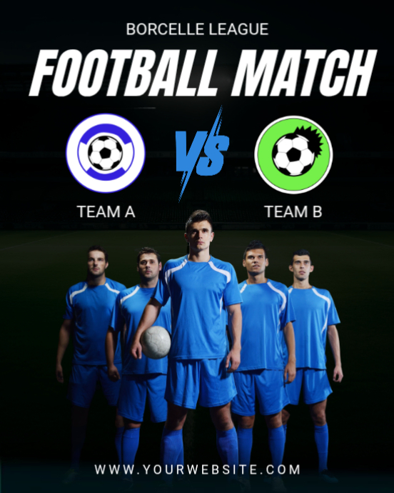 Black Maximalist Football Instagram Portrait Template | PosterMyWall