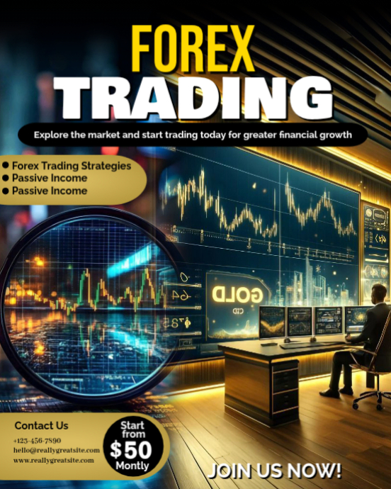 Black Maximalist Forex Trading For Financial Growth Instagram Portrait ...