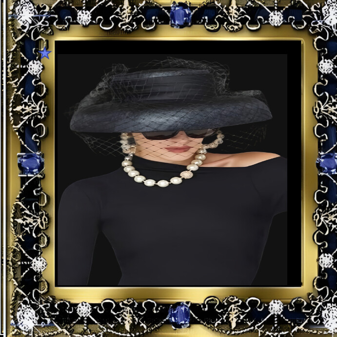 Black Maximalist Frame Instagram Post Template | PosterMyWall