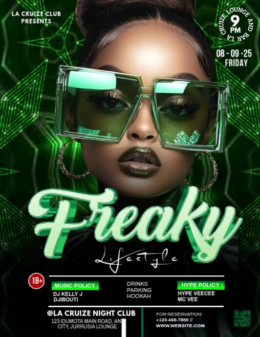 Black Maximalist Freaky Friday Flyer (us Letter) Template | PosterMyWall