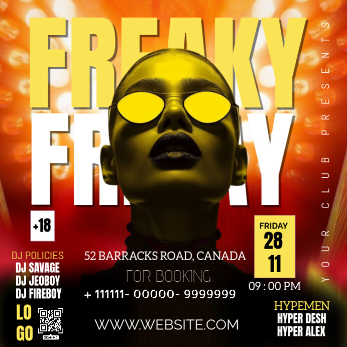 Copy of Black Maximalist Freaky Friday Instagram Post | PosterMyWall