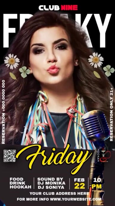 Copy of Black Maximalist Freaky Friday Night Party Instagram Story ...