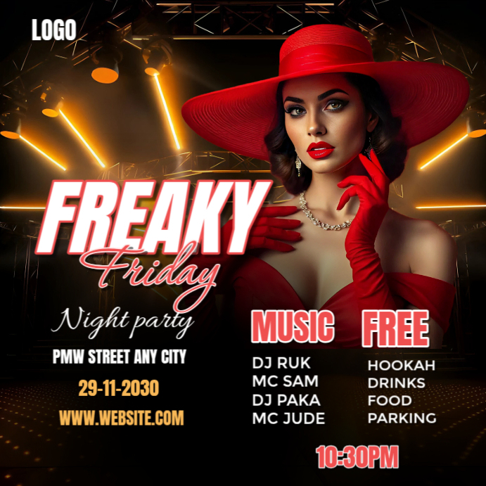 Black Maximalist Freaky Friday Night Party Sensational Saturday Night ...