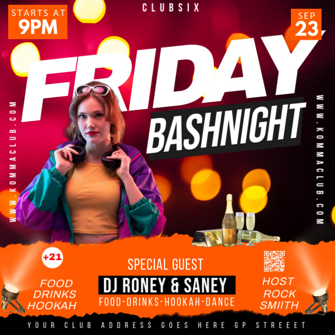 Copy of Black Maximalist Friday Bashnight Partyu Instagram Post ...