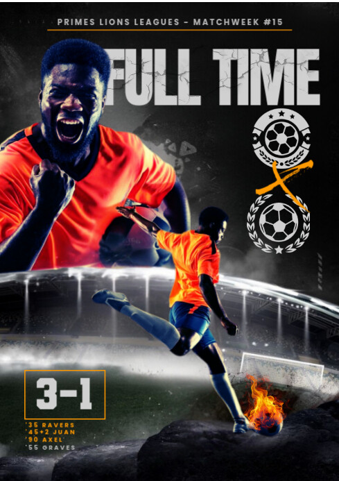 Copy of Black Maximalist Fulltime Soccer Template A4 | PosterMyWall