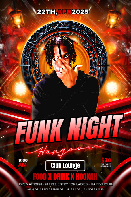 Copy of Black Maximalist Funk Night Party Poster | PosterMyWall