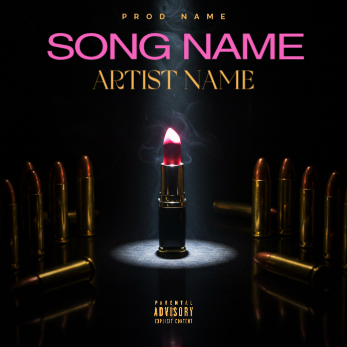 Black Maximalist Girl Shoot Album Cover Template | PosterMyWall