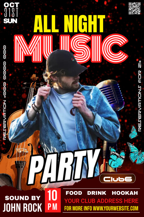 Modello Black Maximalist Girls Night Out Poster | PosterMyWall