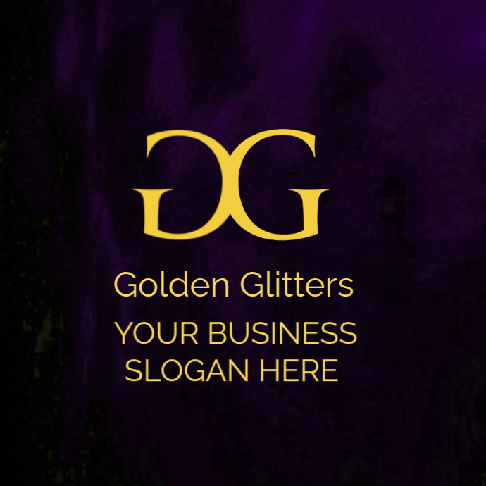 Black Maximalist Golden Gg Logo Logo Template | PosterMyWall