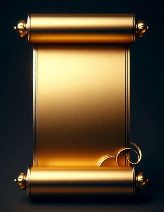 Copy of Black Maximalist Golden Scroll Flyer (us Letter) | PosterMyWall