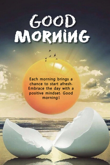 Black Maximalist Good Morning Banner 4' × 6' Template | PosterMyWall