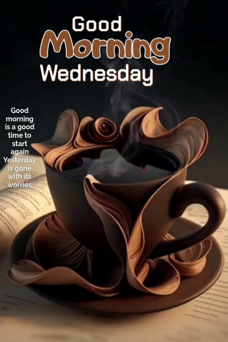 Black Maximalist Good Morning Wednesday Banner 4' × 6' Template ...