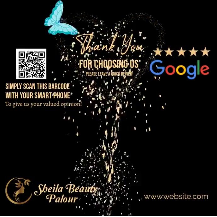 Black Maximalist Google Reviews Instagram Pos Template | PosterMyWall