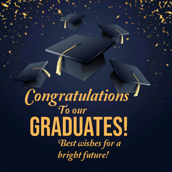 Plantilla de Black Maximalist Graduation Ceremony Album Cover ...