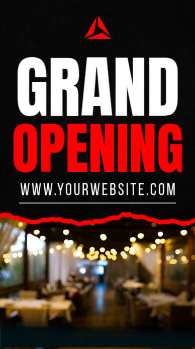 Black Maximalist Grand Opening Instagram Story Template | PosterMyWall