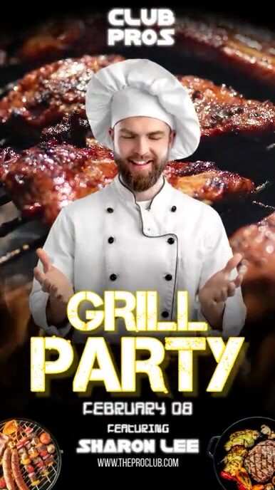 Copy of Black Maximalist Grill Party Instagram Story | PosterMyWall