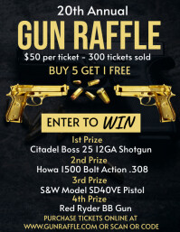 Gun Raffle Template | PosterMyWall