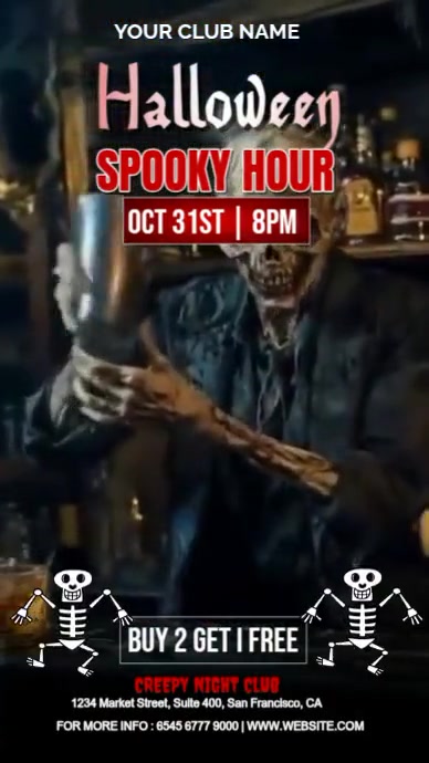 Copy of Black Maximalist Halloween Spooky Hour Instagram Story ...