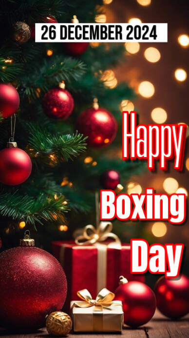 Copy of Black Maximalist Happy Boxing Day 26 December Instagram Story ...