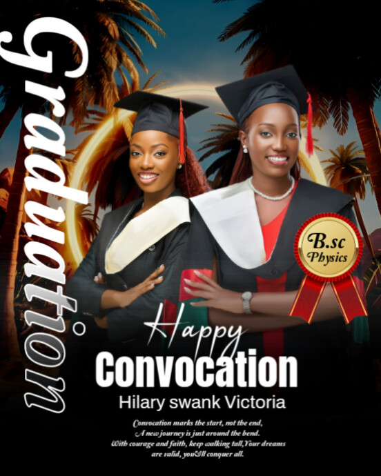 Copy of Black Maximalist Happy Convocation – Graduation Ceremony ...