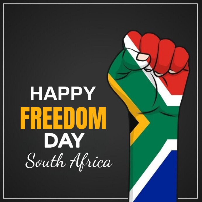 Copy of Black Maximalist Happy Freedom Day South Africa 2025 Instagram ...