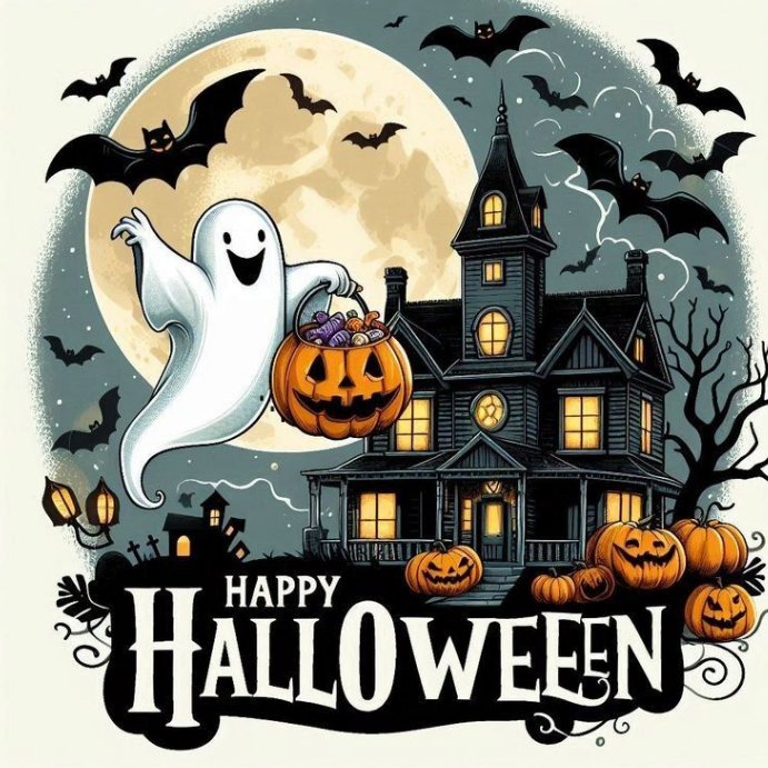 Black Maximalist Happy Halloween Halloween Poster Halloween Flyer ...
