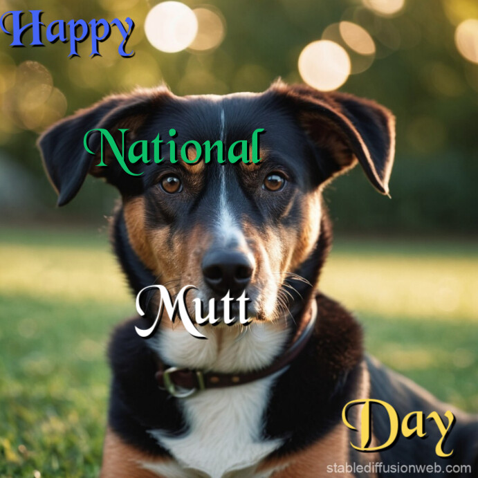 Copy of Black Maximalist Happy National Mutt Day Instagram Post ...