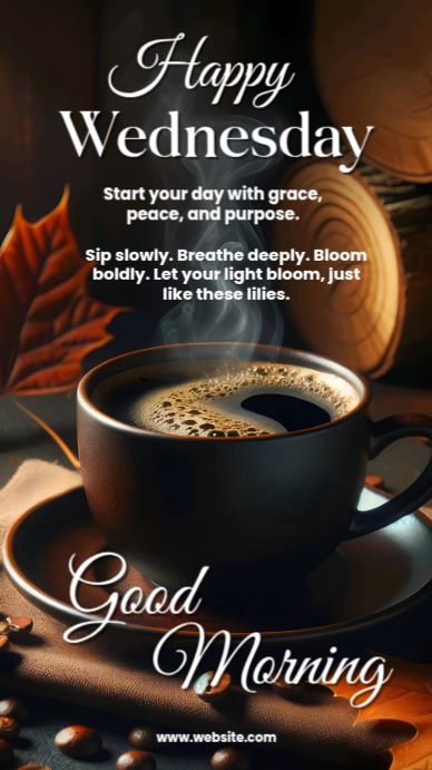 Black Maximalist Happy Wednesday Instagram Story Template | PosterMyWall