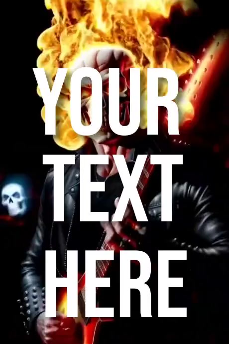 Black Maximalist Heavy Metal Poster Template | PosterMyWall