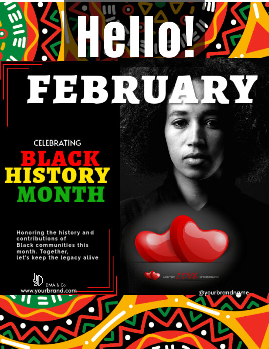 Copy of Black Maximalist Hello February Celebrating Black History Month ...